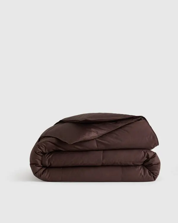 Quince Premium Sateen Down Comforter - Espresso