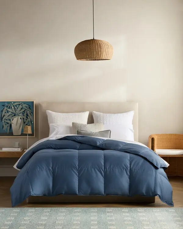 Quince Premium Sateen Down Comforter - Glacier Blue