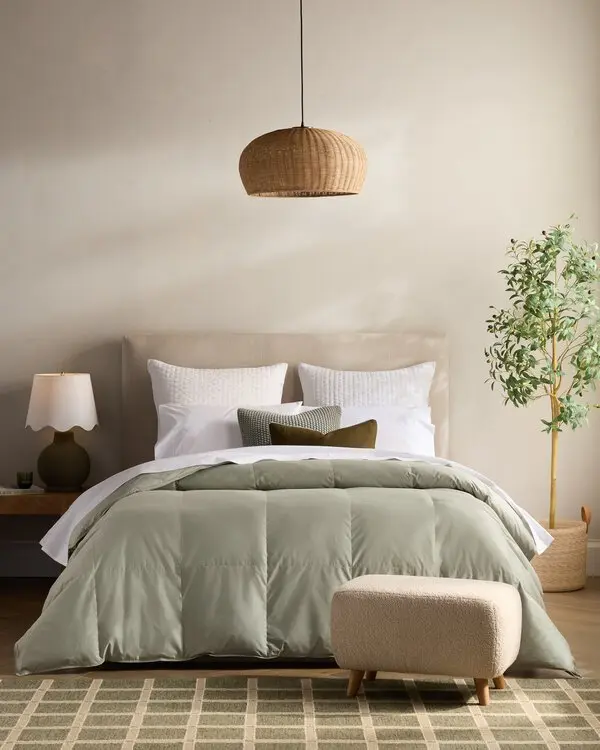Quince Premium Sateen Down Comforter - Sage