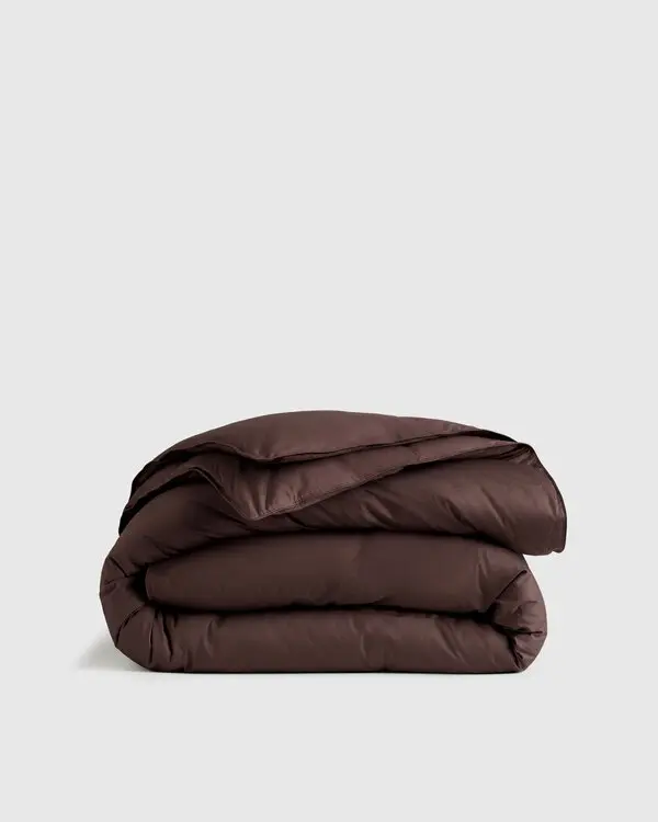 Quince Premium Sateen Down Alternative Comforter - Espresso