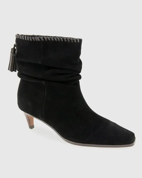 Splendid Jose Scrunch Suede Bootie - Black