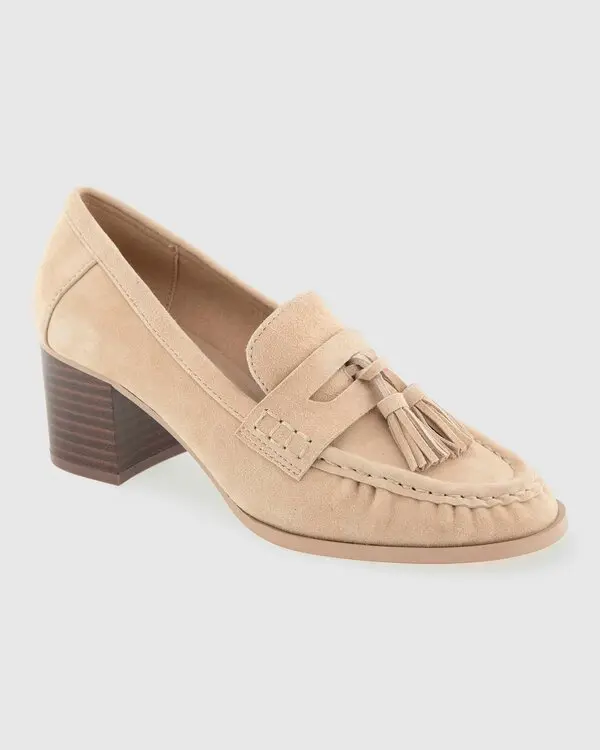 Splendid Martha Suede Heeled Loafer