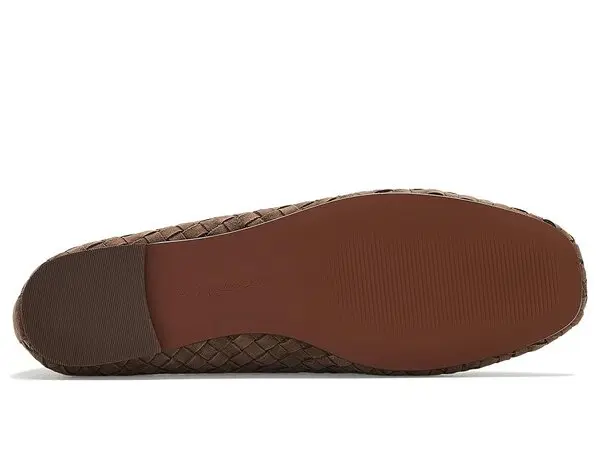 Madewell Greta Elastic Woven Suede Mary Jane Flats - Gray