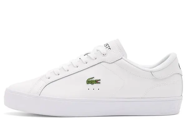 Lacoste Powercourt Graphic Leather Sneakers - White