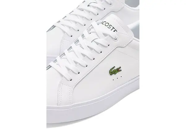 Lacoste Powercourt Graphic Leather Sneakers - White
