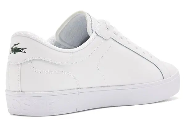 Lacoste Powercourt Graphic Leather Sneakers - White