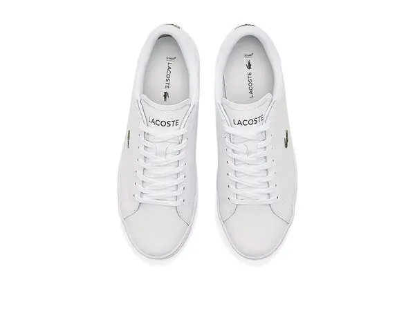 Lacoste Powercourt Graphic Leather Sneakers - White
