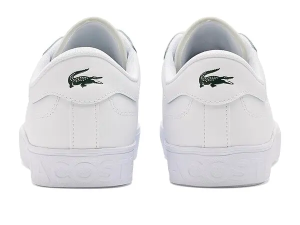 Lacoste Powercourt Graphic Leather Sneakers - White