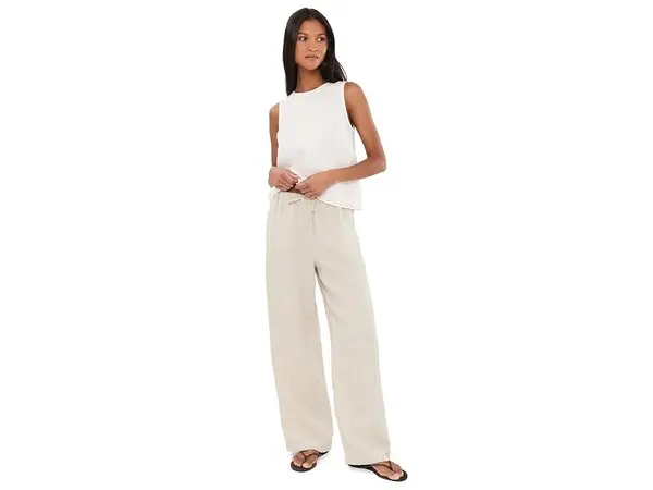 Madewell Linen Drawstring Straight-leg Pants