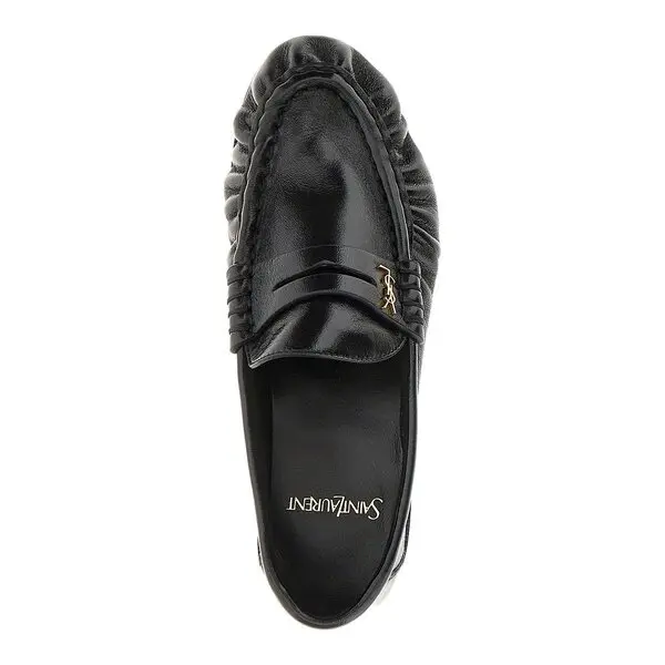 Saint Laurent Le Loafer' Leather Loafers - Black