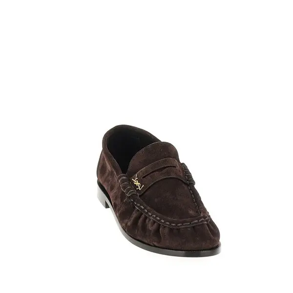 Saint Laurent Le Loafer' Suede Leather Loafers
