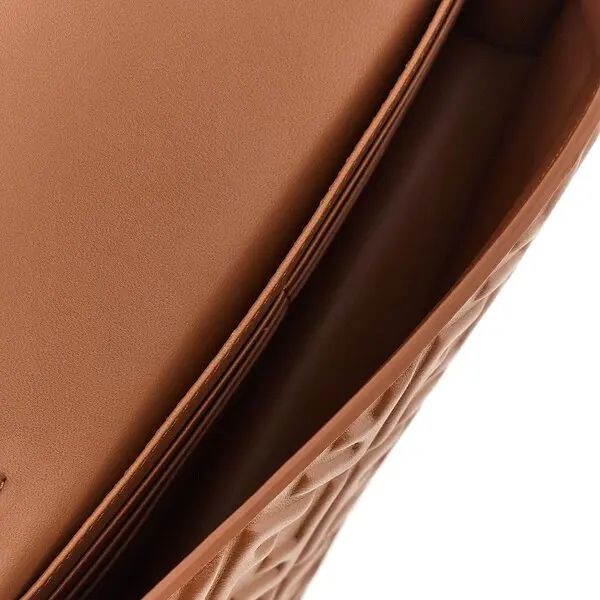 Fendi Embossed Nappa Leather Baguette Clutch