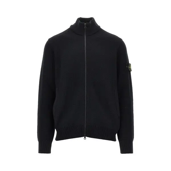 Stone Island Virgin Wool Full-zip Cardigan