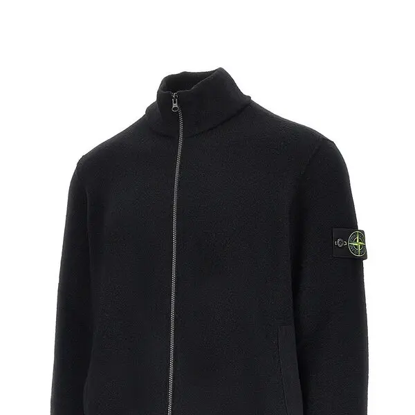 Stone Island Virgin Wool Full-zip Cardigan