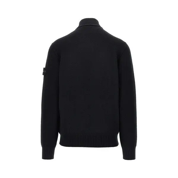 Stone Island Virgin Wool Full-zip Cardigan
