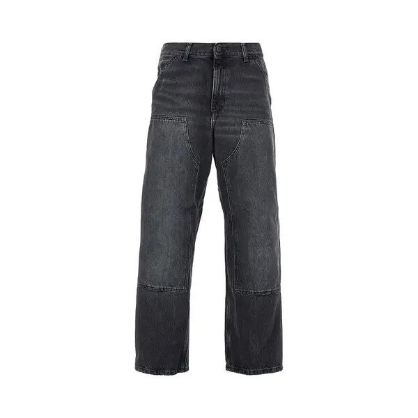 Carhartt Work In Progress Double Knee Denim Pants - Black