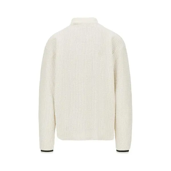 LES DEUX Knitted Polo Hirt With Logo Embroidery