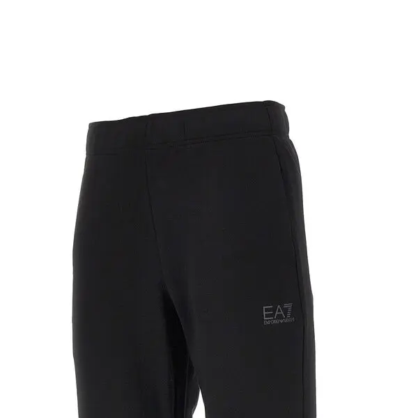 EA7 Cotton-blend Pant With Logo Print