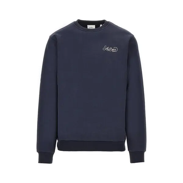 LES DEUX Cotton Weathirt With Logo Print