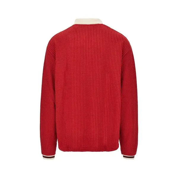 LES DEUX Knitted Polo Hirt With Logo Embroidery