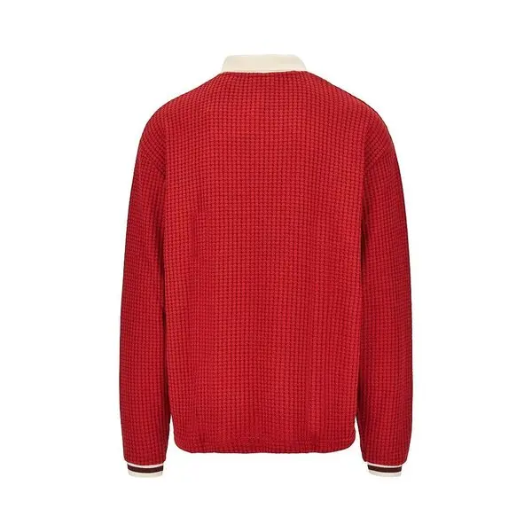 LES DEUX Knitted Polo Hirt With Logo Embroidery