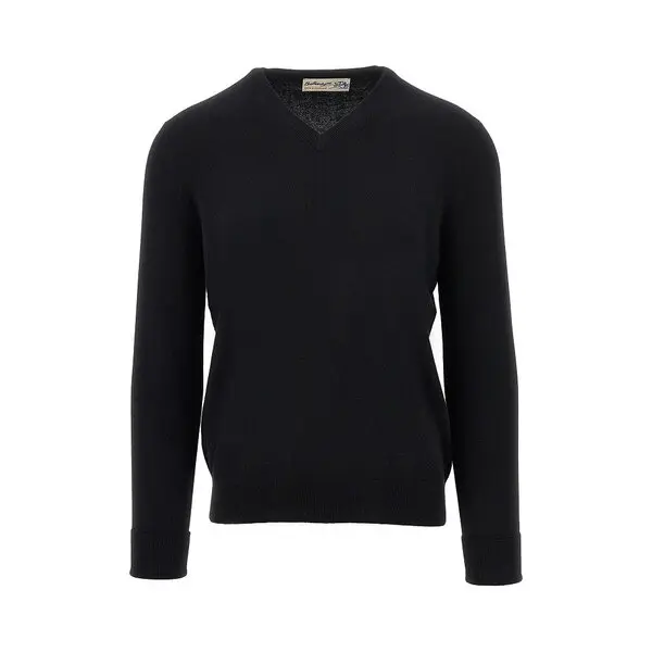 BALLANTYNE V-neck Cashmere Sweater - Black