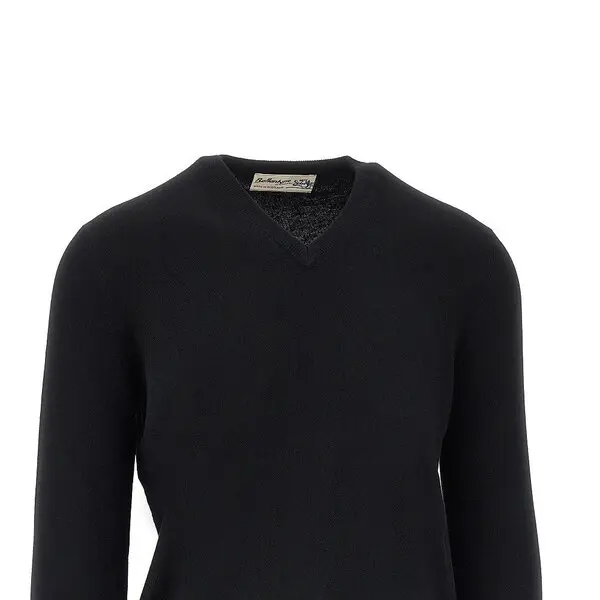 BALLANTYNE V-neck Cashmere Sweater - Black