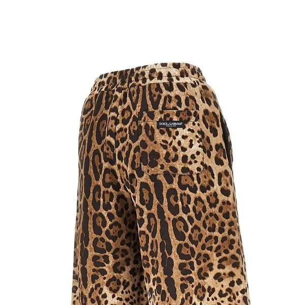 Dolce & Gabbana Wide-leg Pants With Leopard-print