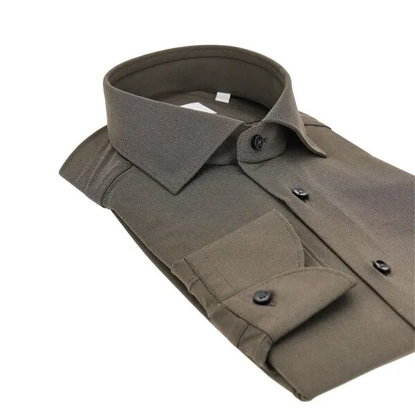 XACUS Tailor Fit 'active' Shirt - Brown