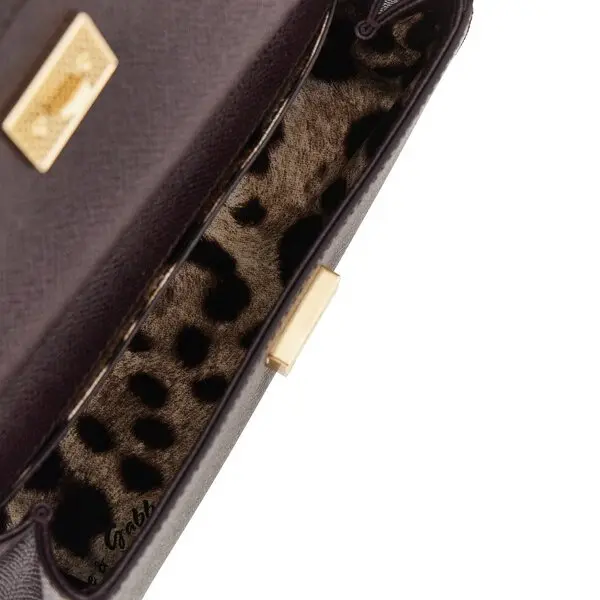 Dolce & Gabbana Dauphine Leather Small Sicily Bag - Purple