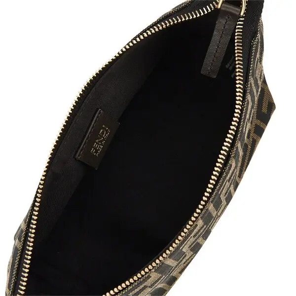 Fendi Ff Jacquard Fabric Small Vanity Bag