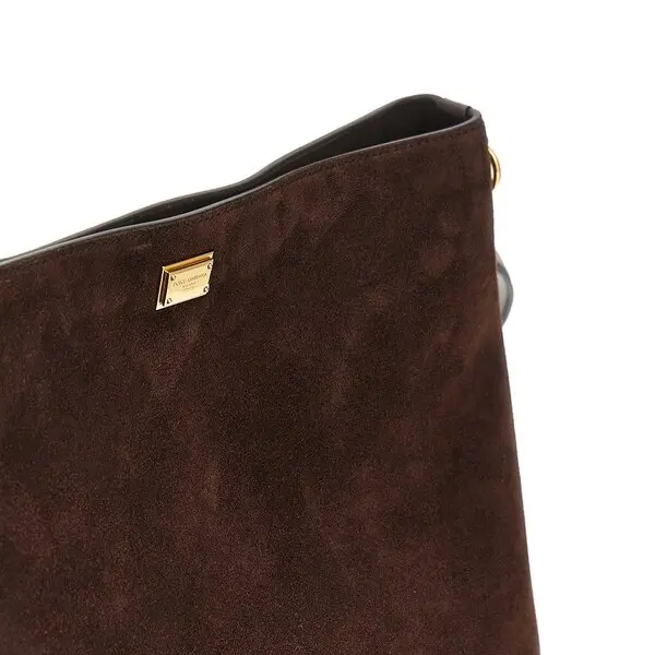 Dolce & Gabbana Vittoria Suede Leather Bag - Brown
