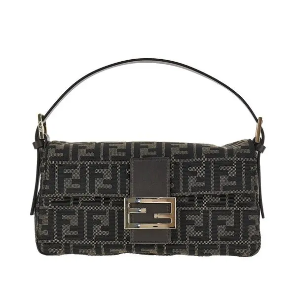 Fendi Baguette 26424' Bag - Brown