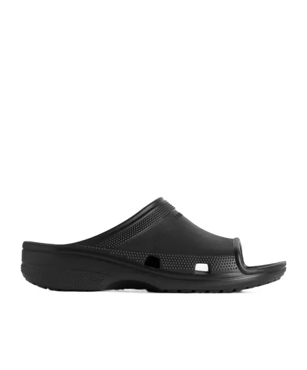 Balenciaga X Crocs Logo Embossed Sandals