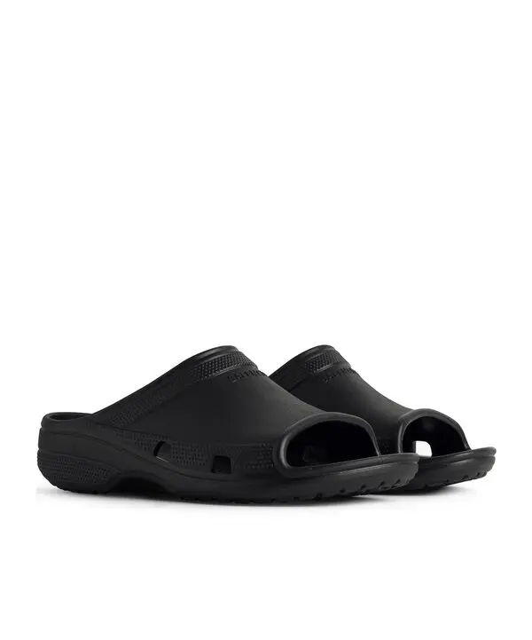 Balenciaga X Crocs Logo Embossed Sandals