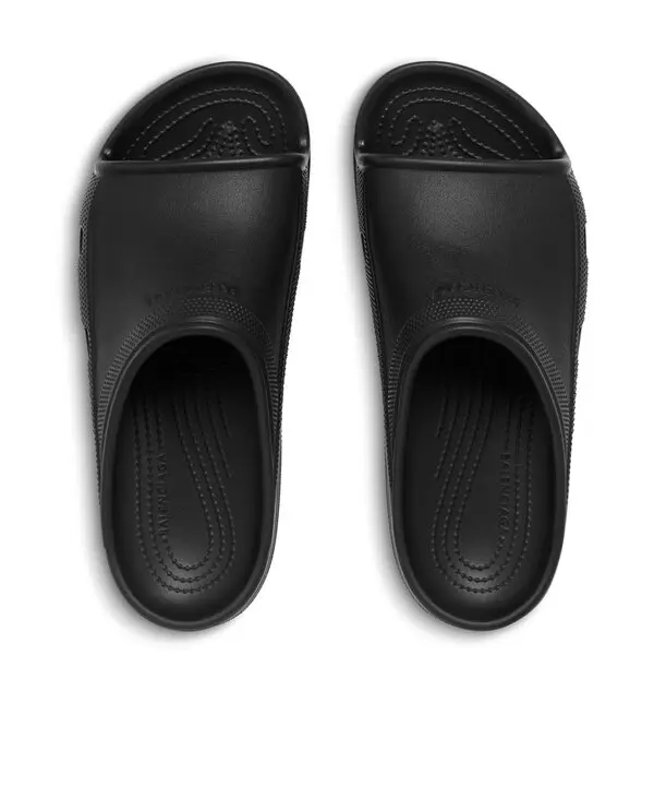 Balenciaga X Crocs Logo Embossed Sandals