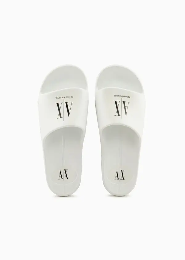 Armani Exchange Logo Slippers