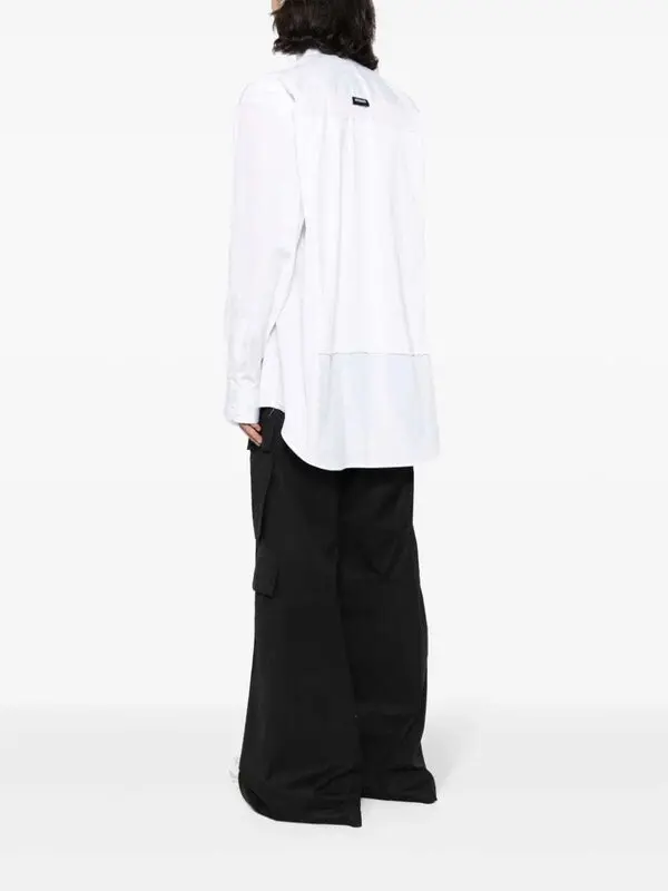 Vetements Logo-tag Cotton Shirt
