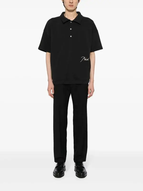Rhude Logo-embroidered Polo Shirt
