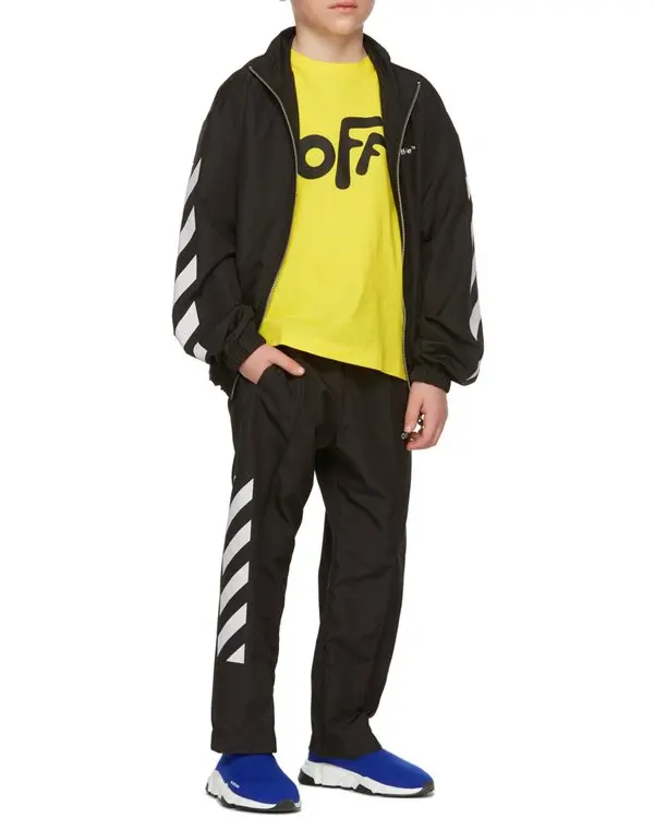 Off-White Logo Print Rain Jacket