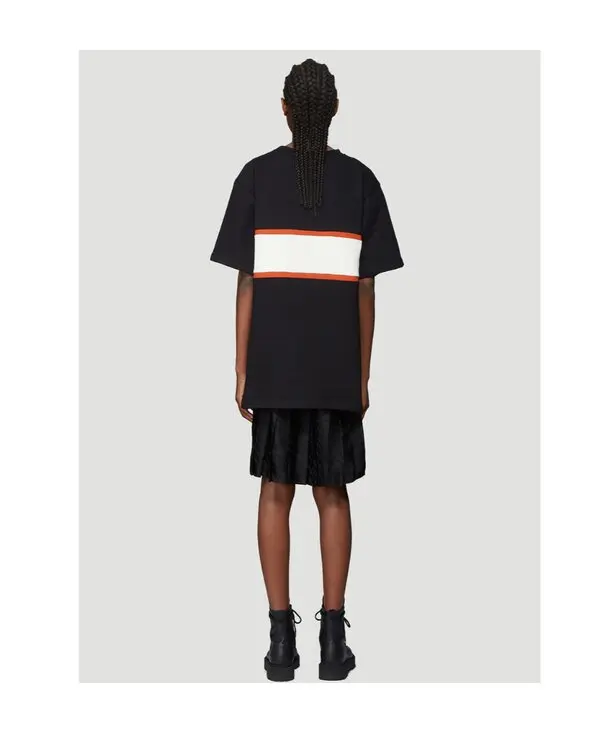 Off-White Contrasting Panels T-shirt Dress