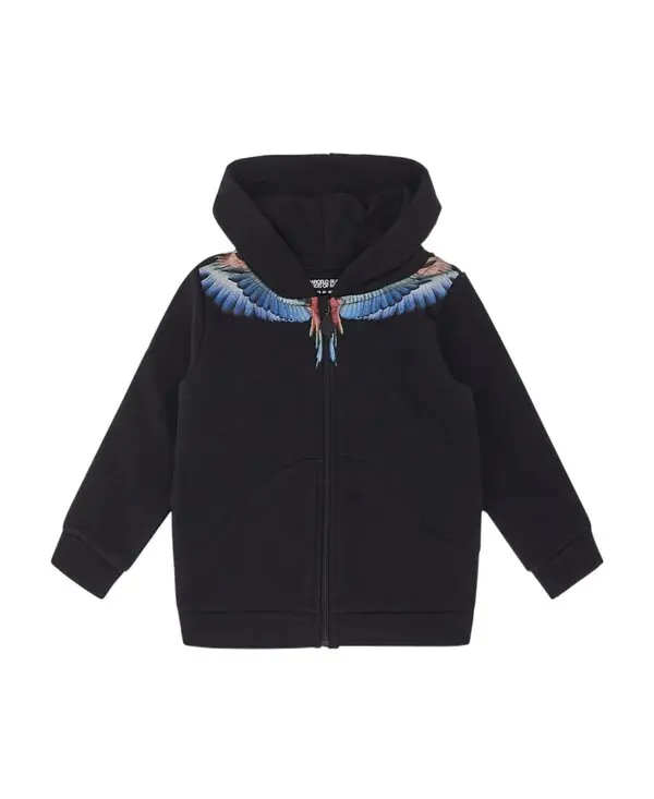 MARCELO BURLON COUNTY OF MILAN Wings-print Zip-up Hoodie