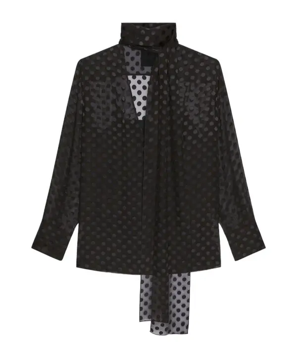 Givenchy Polka Dots Printed Blouse