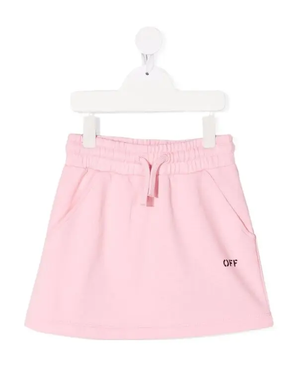 Off-White Logo-print Track Skirt - Pink