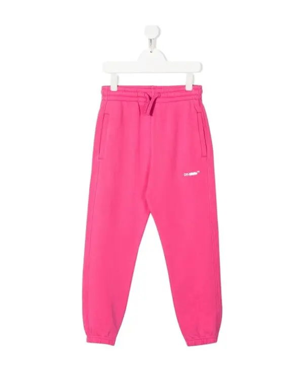 Off-White Logo-print Drawstring Tracksuit Bottoms - Pink