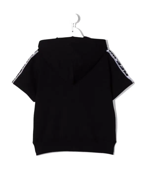 Off-White Logo-tape Short-sleeve Hoodie