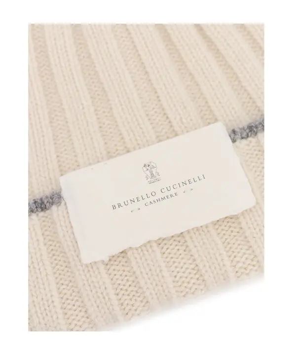 Brunello Cucinelli Ribbed Knit Beanie