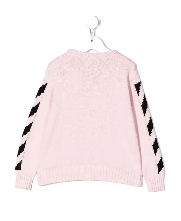 Off-White Sleeve-stripe Knitted Sweater