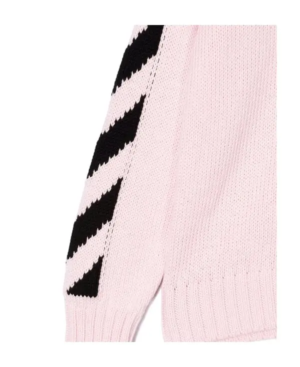 Off-White Sleeve-stripe Knitted Sweater