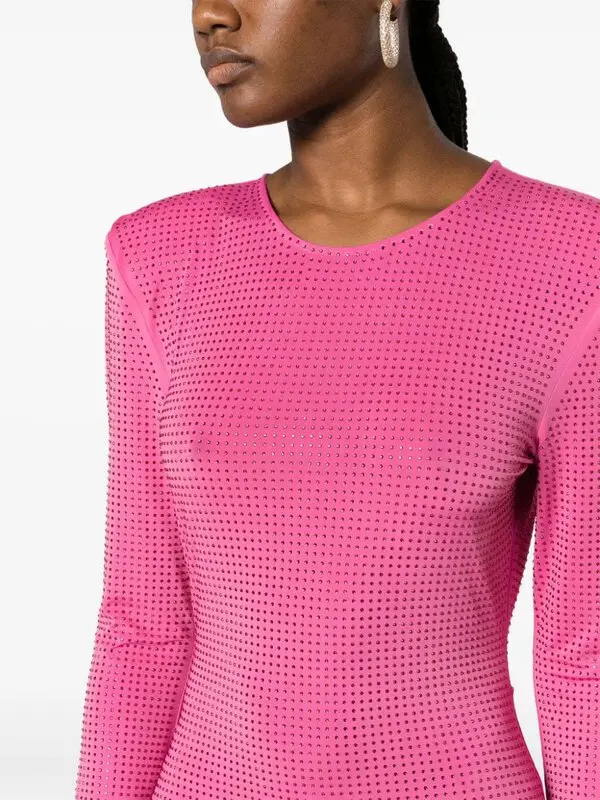 ROTATE BY BIRGER CHRISTENSEN Crystal Embellished Backless Dress